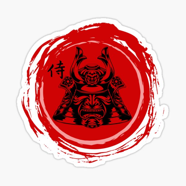 "Japanese Samurai Warrior" Sticker for Sale by RomanStone | Redbubble