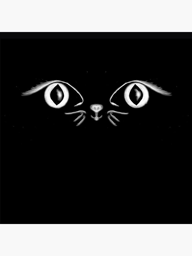 "Black, cat, original, illustration, gypsy, cats, big, eyes, cute ...