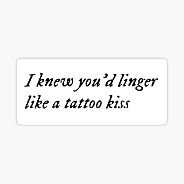 Taylor Swift Lyrics Sticker For Sale By Fionaharry Redbubble