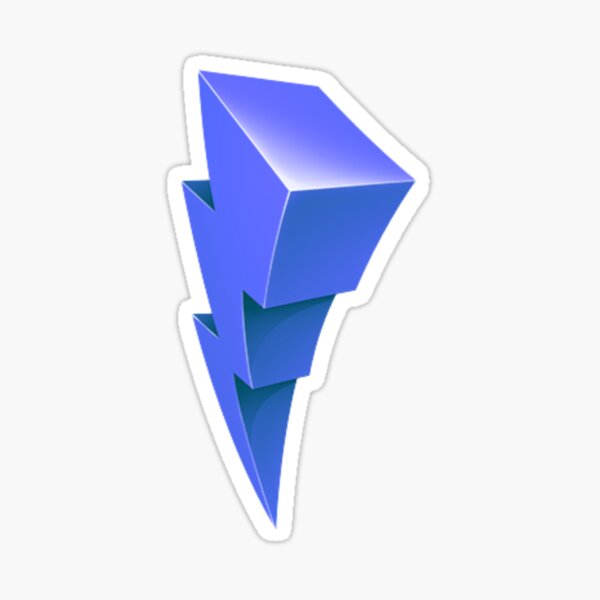 "Power Rangers Bolt - Blue" Sticker for Sale by Double-Ghost | Redbubble