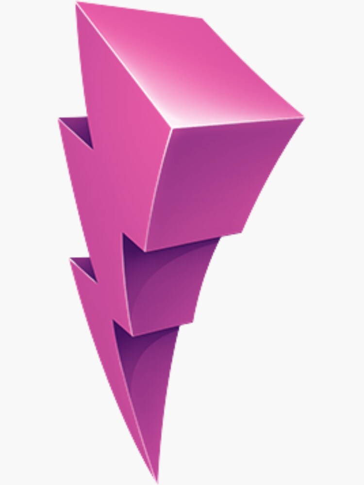 "Power Rangers Bolt - Pink" Sticker for Sale by Double-Ghost | Redbubble