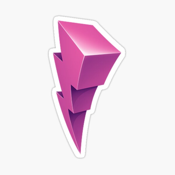 "Power Rangers Bolt - Pink" Sticker for Sale by Double-Ghost | Redbubble