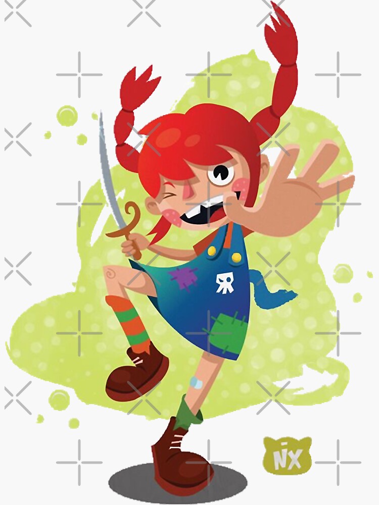 "Gift For Men Best Selling Pippi Longstocking Gifts For Fan" Sticker by ...