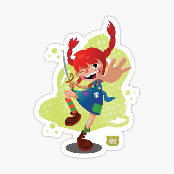"Gift For Men Best Selling Pippi Longstocking Gifts For Fan" Sticker by ...