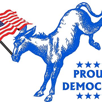 "Proud Democrat" Sticker for Sale by rwterry | Redbubble