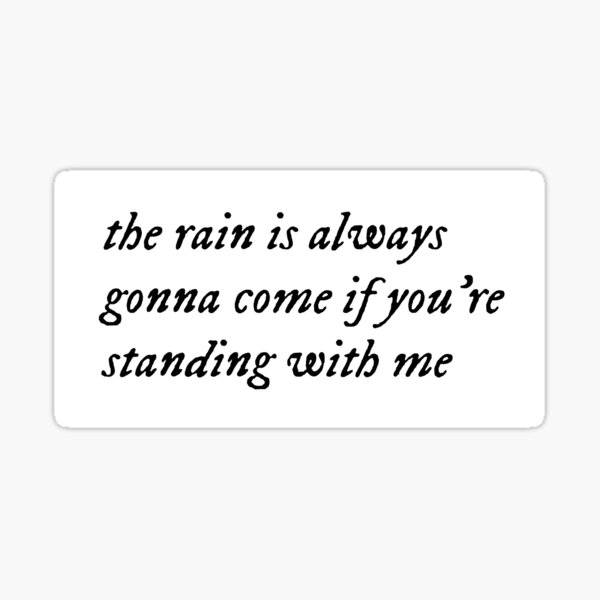 Taylor Swift Lyrics Sticker For Sale By Fionaharry Redbubble