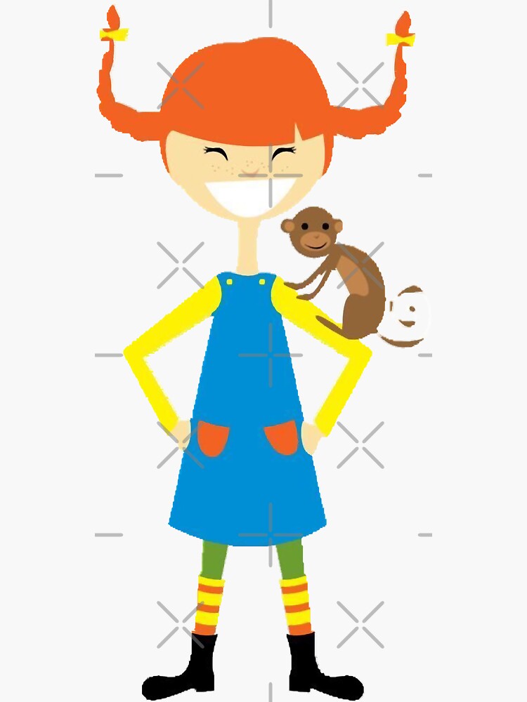 "Mens Best Pippi Longstocking Gift For Everyone" Sticker by ...