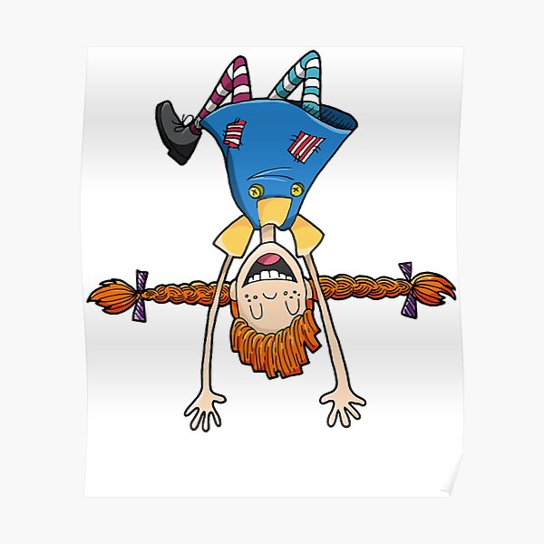 "Mens Funny Pippi Longstocking Gifts For Birthday" Poster by ...