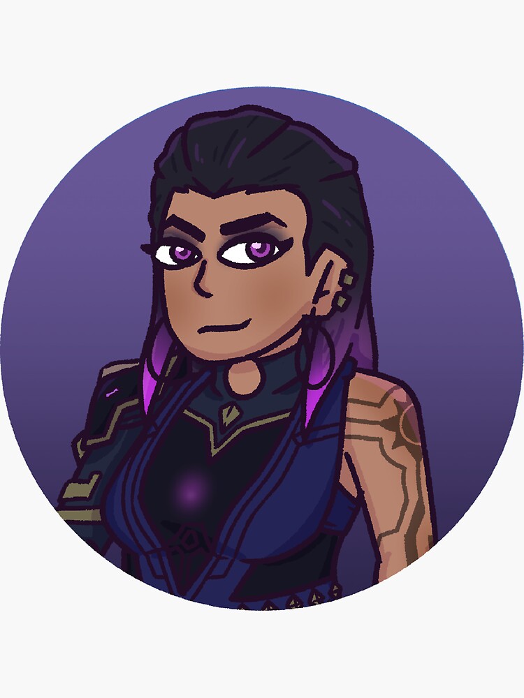 "Cartoon Reyna" Sticker by LoserMangaka | Redbubble