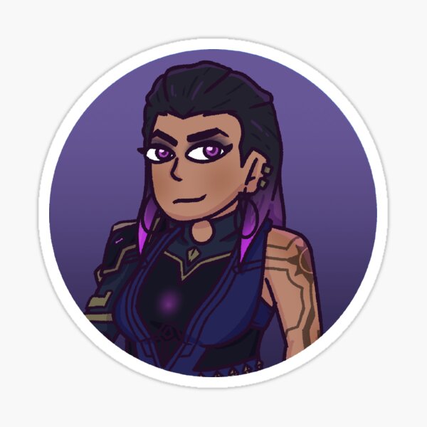 "Cartoon Reyna" Sticker by LoserMangaka | Redbubble