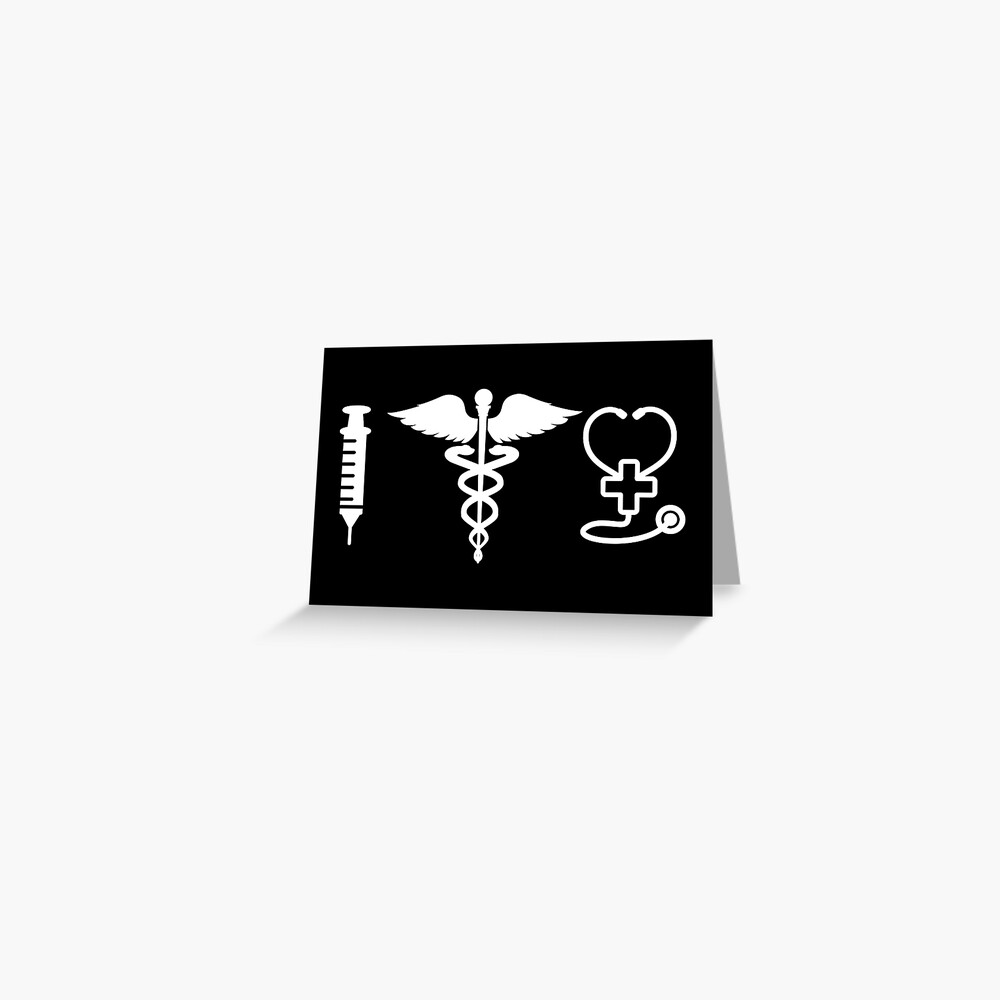 "Nurse - Medical symbols (white) - RN - Registered Nurse - syringe ...