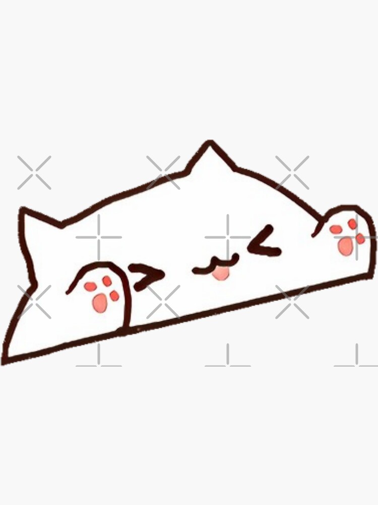 "Funny Bongo Cat " Sticker for Sale by GeetDesigns | Redbubble