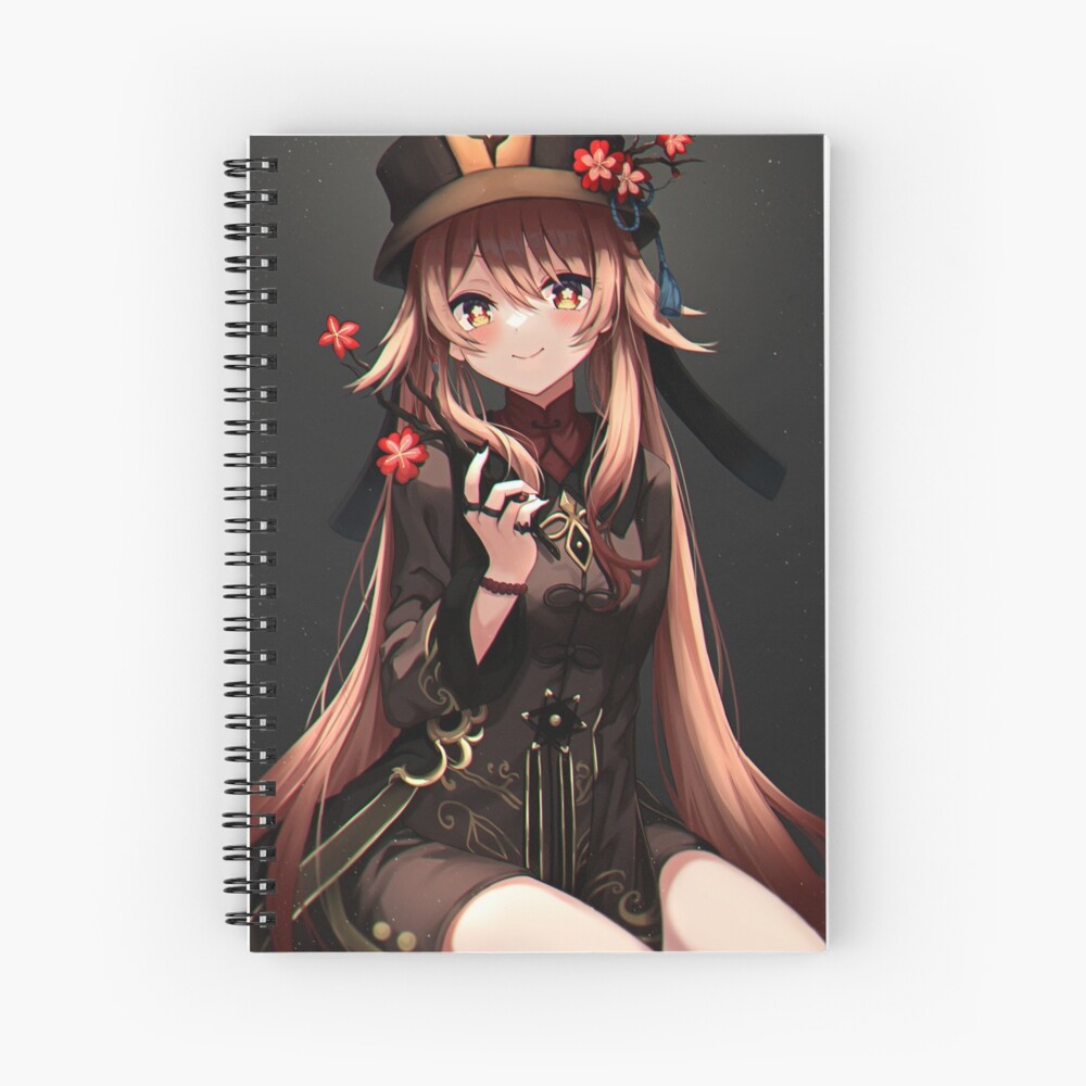 Cuaderno de espiral «Lindo personaje Hu Tao Genshin Impact Pyro» de genshinwaifus | Redbubble