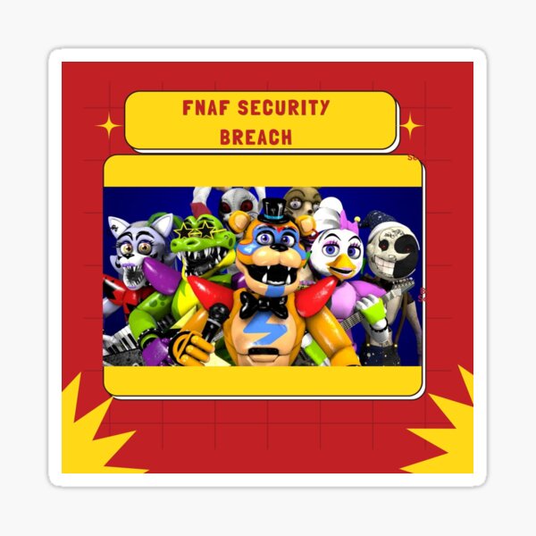 "Fnaf Security Breach" Sticker for Sale by silveregale | Redbubble