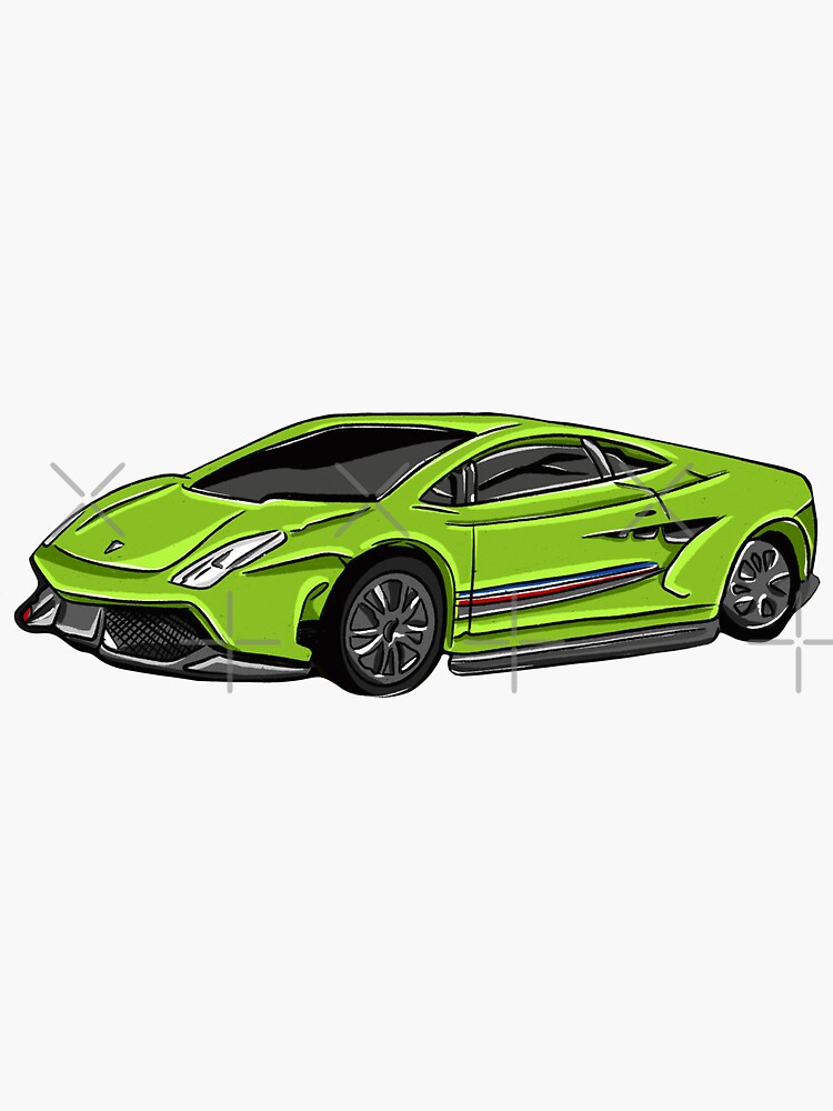 "lamborghini" Sticker for Sale by LunarSticker | Redbubble
