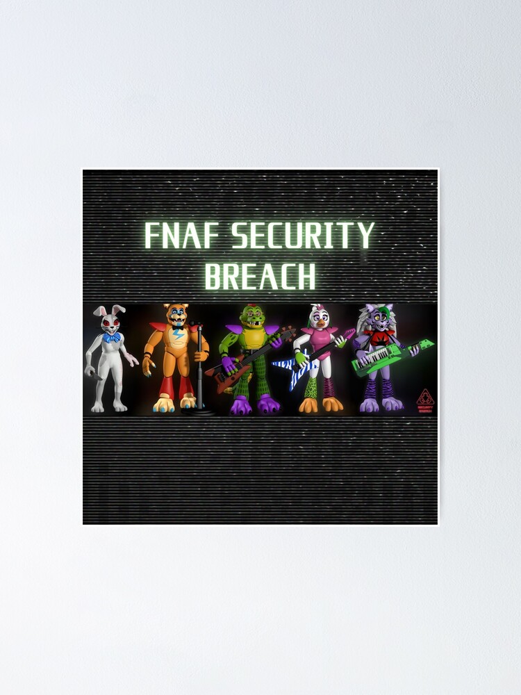 "Fnaf Security Breach" Poster for Sale by silveregale | Redbubble
