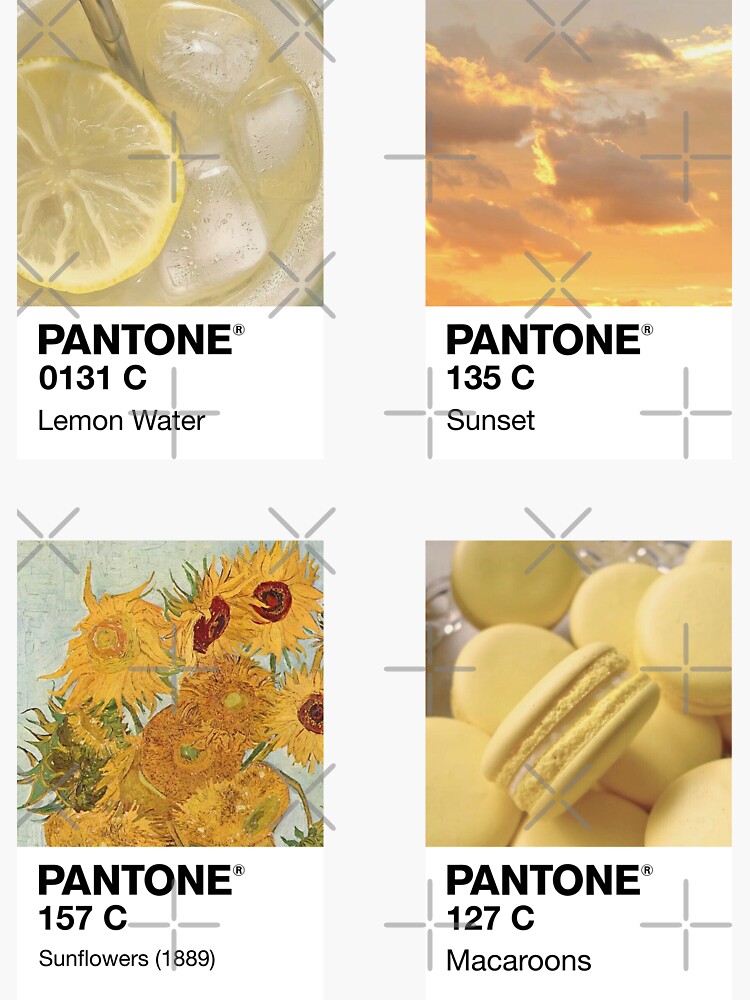 Pegatina for Sale con la obra «Paquete amarillo Pantone» de ...