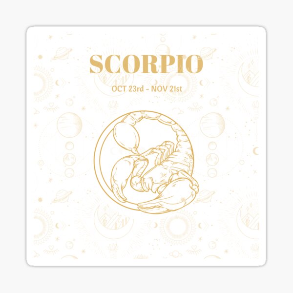 "Scorpio " Sticker by CreatingConsist | Redbubble