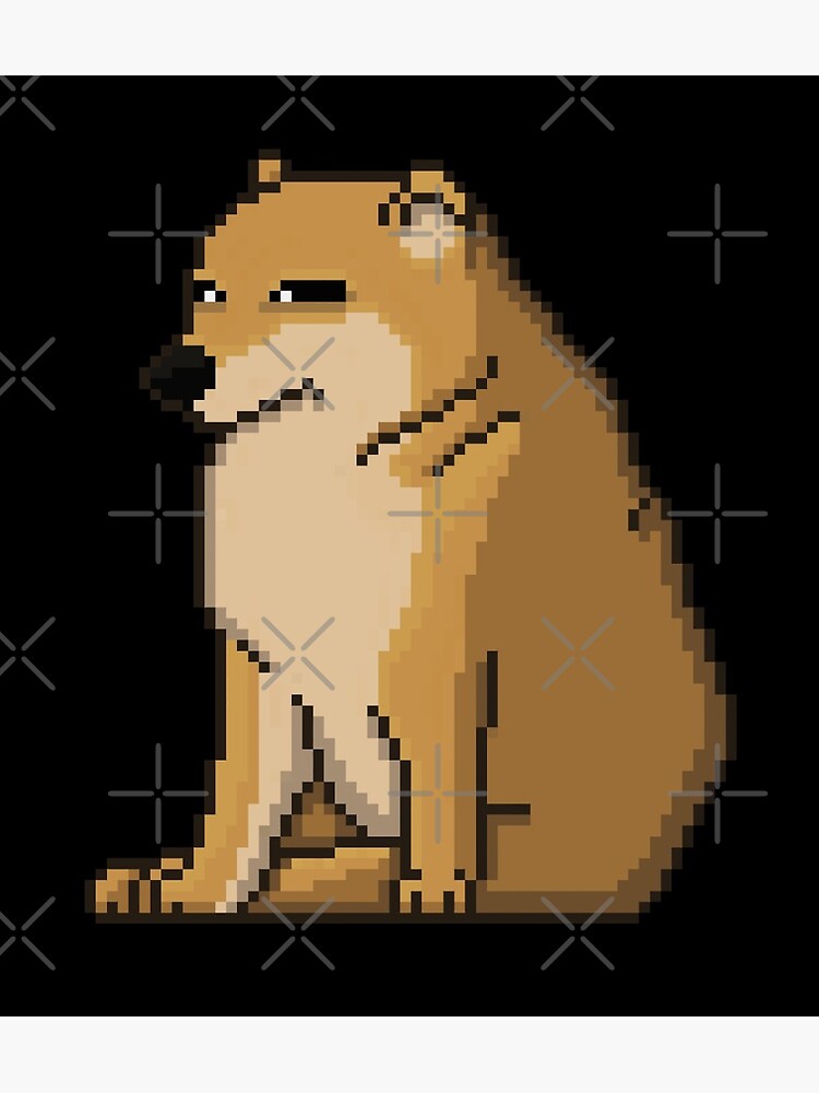 "Big Cheems In 8bit Pixel" Photographic Print by sirineab | Redbubble