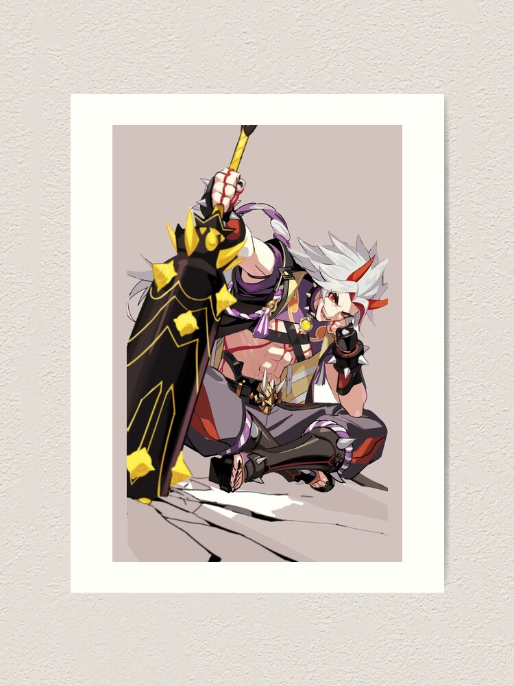 "Devilish Smile of Arataki Itto - Genshin Impact" Art Print by ...