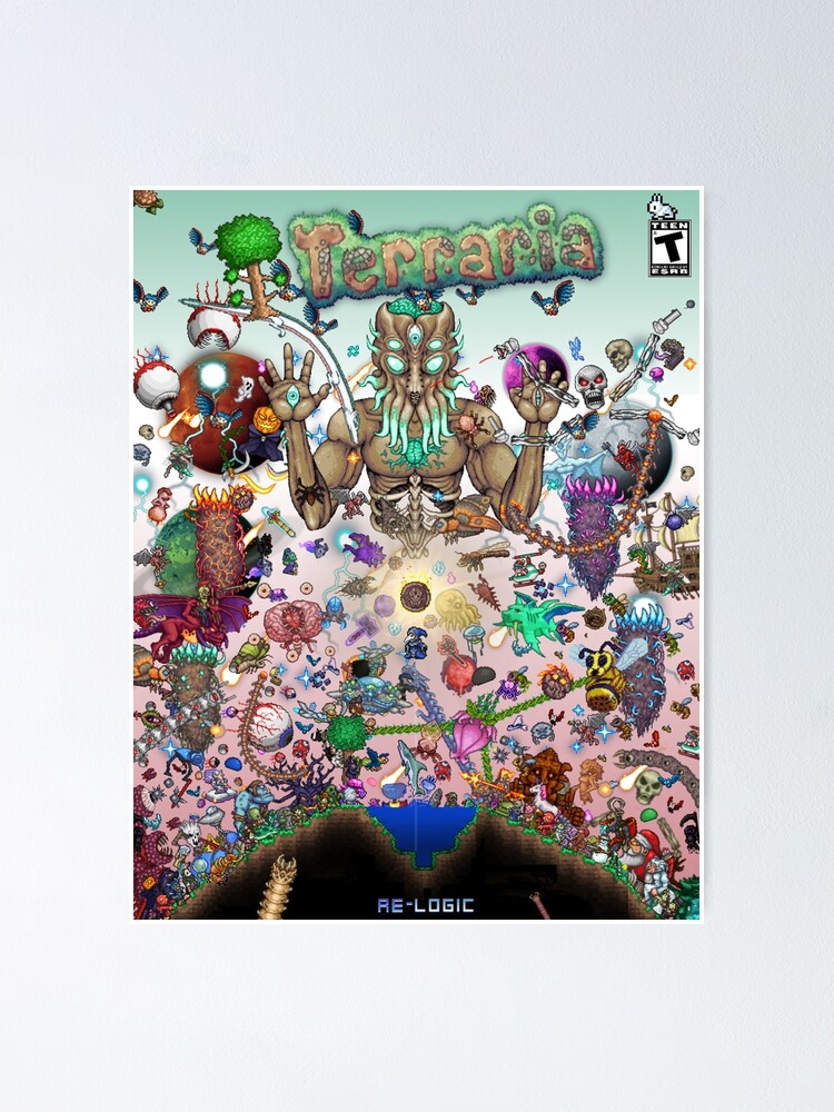 "Terraria Game poster" Poster for Sale by brianbucherr | Redbubble