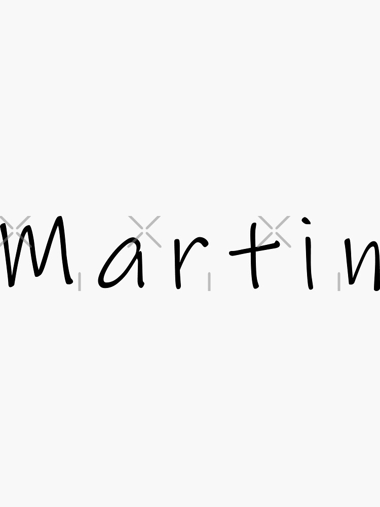 "Martin name" Sticker for Sale by gmstockstudio | Redbubble