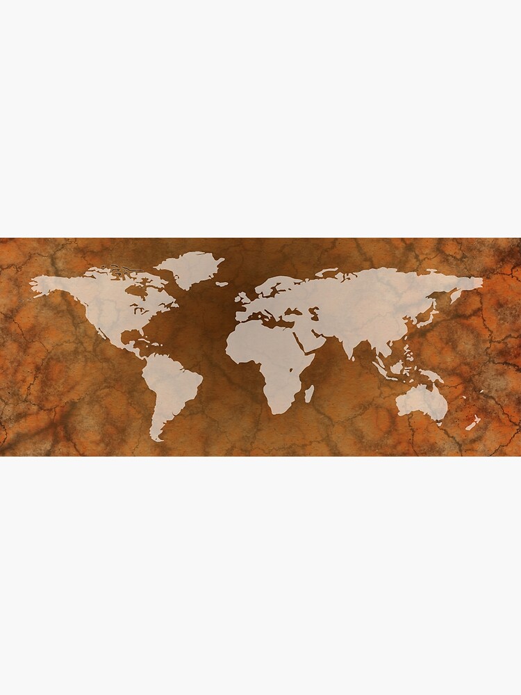 "World Map - Brown" Poster by 99hamiltonl | Redbubble