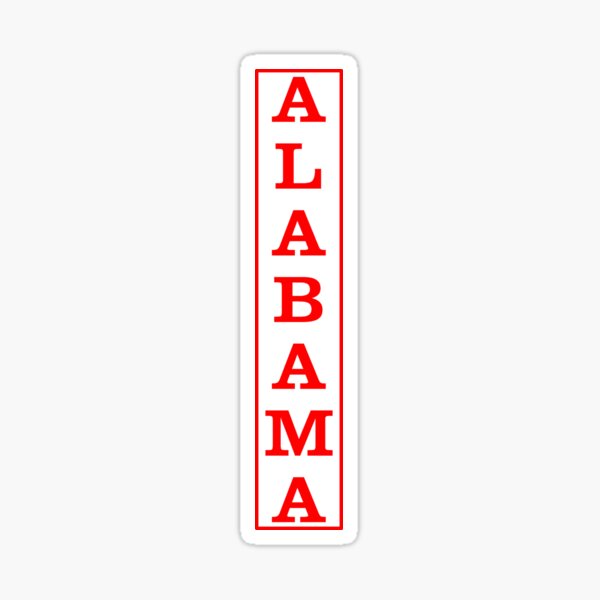 "alabama" Sticker for Sale by FaUzzn1TOKO | Redbubble
