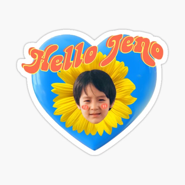 "Hello Jeno " Sticker for Sale by Themultimess | Redbubble