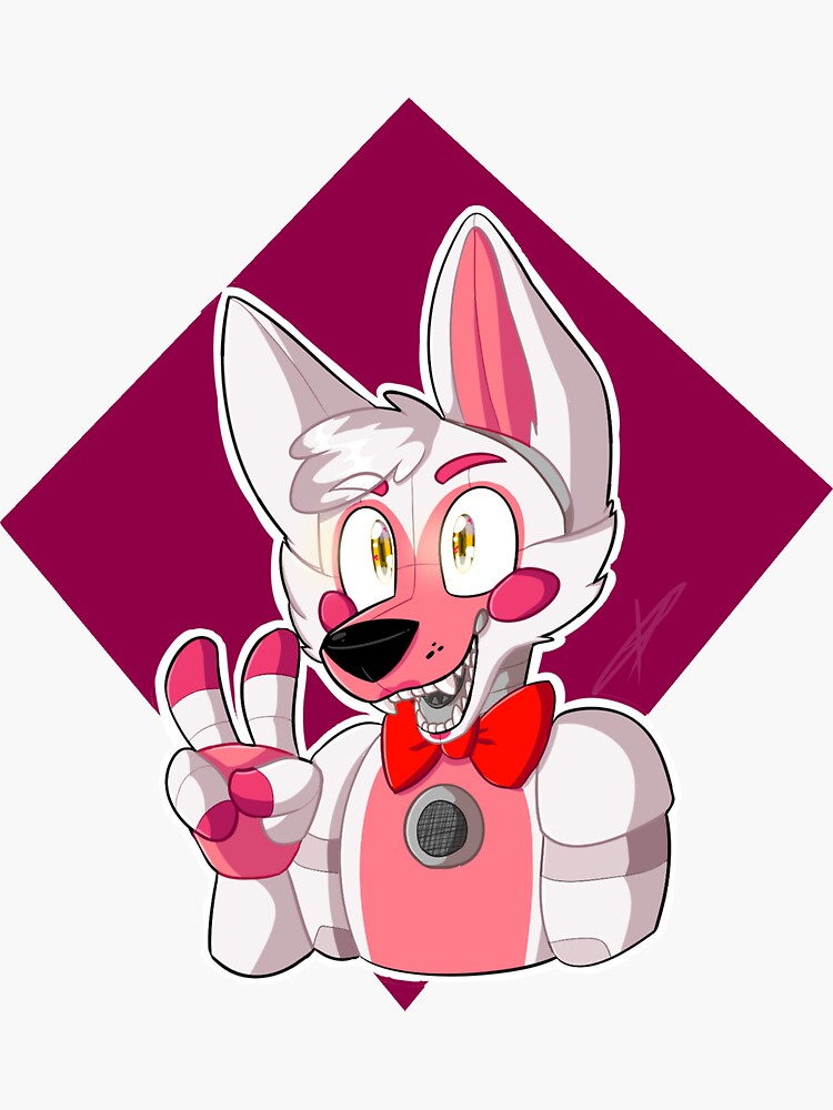 "Funtime foxy icon" Sticker for Sale by Shadebatsu | Redbubble