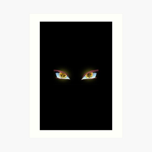 "kimetsu no yaiba demon slayer upper moon eyes" Art Print by ART--MAKER ...