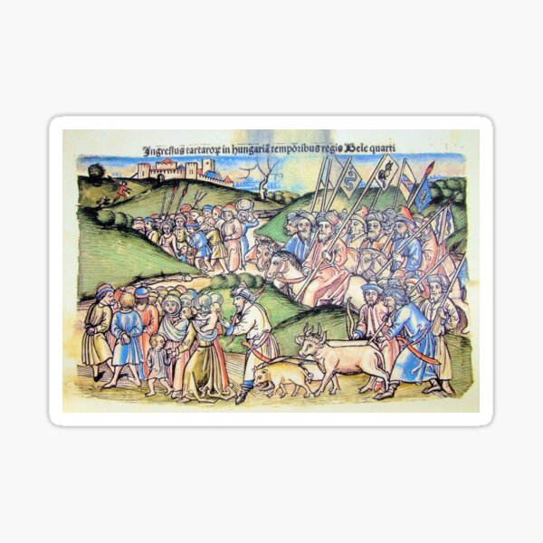 Mongol Horde Sticker For Sale By Ikkr Redbubble