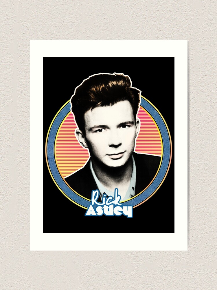 "Rick Astley 80s Aesthetic Tribute" Art Print by MekhiDietrich | Redbubble