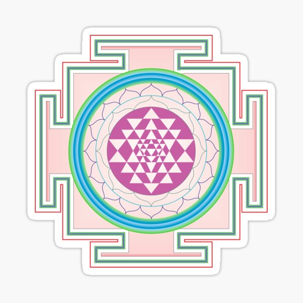 "sri yantra" Sticker by TOMBRIGHT | Redbubble