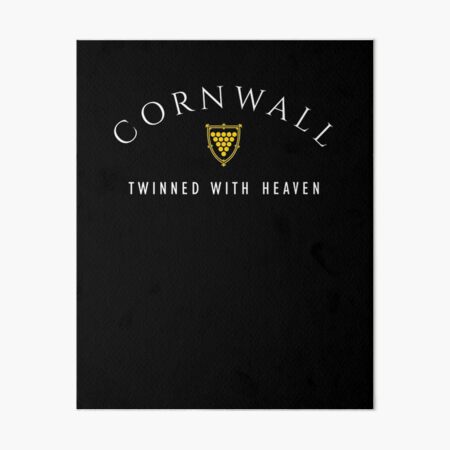 "Cornwall Twinned With Heaven, Cornish Shield" Art Board Print by ...