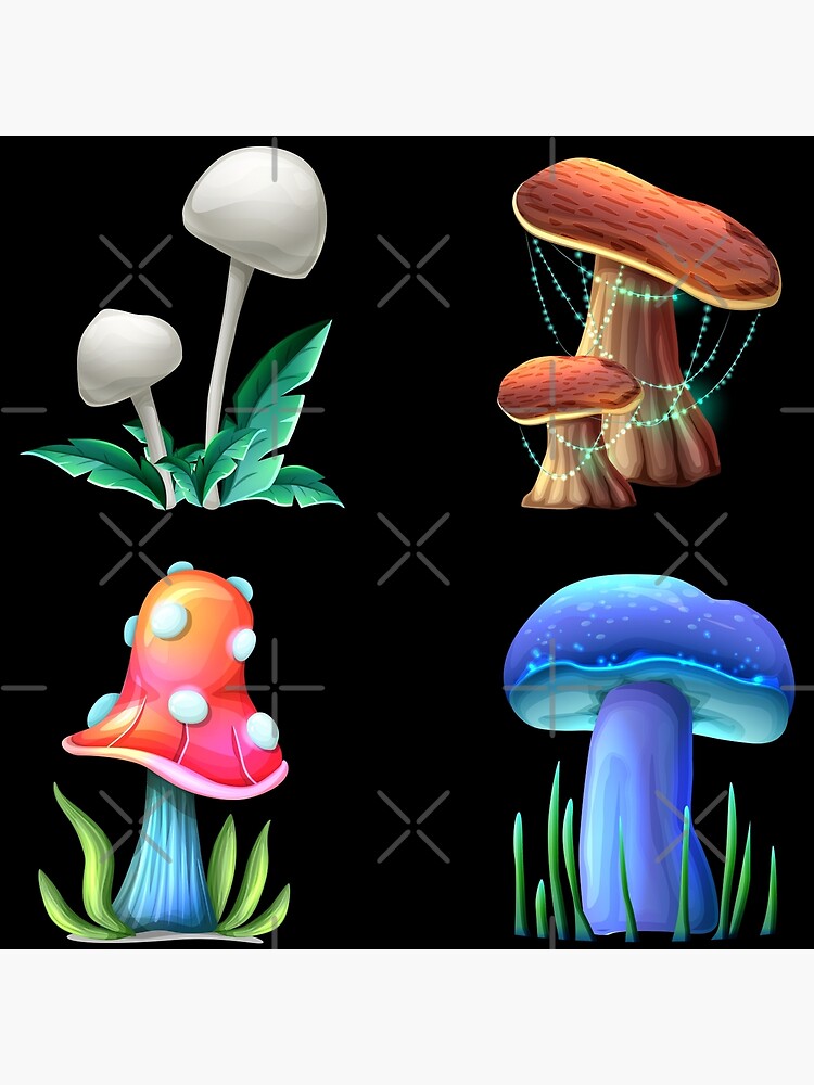 "Cute Kawaii Fly Agaric - MASHROOM" Poster by art-and-sticker | Redbubble