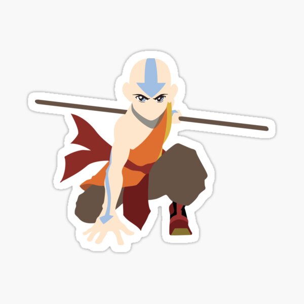"Aang Vector" Sticker by Willaimee | Redbubble