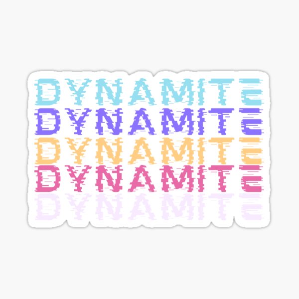"DYNAMITE BT-S FAN" Sticker by Designchien | Redbubble