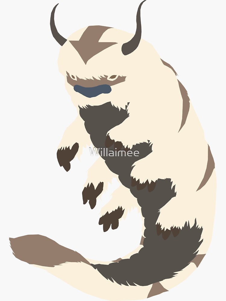 "Appa - Vector" Sticker by Willaimee | Redbubble