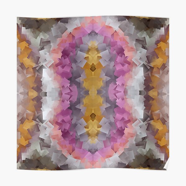 "Geometric pattern of square blobs" Poster for Sale by Speciallkind ...