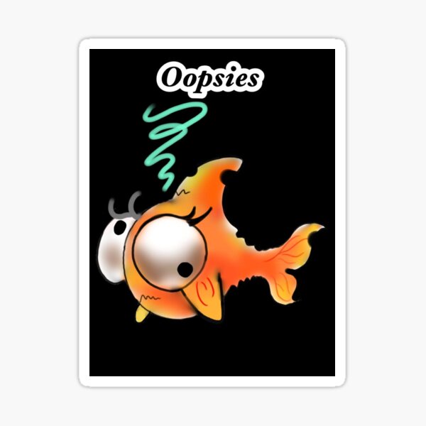 "Messed Fish " Sticker by Sara-Tend0903 | Redbubble
