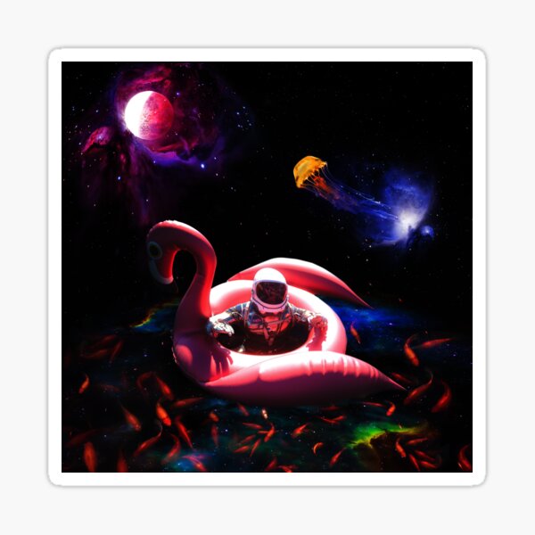 "Floating dream" Sticker for Sale by hey2yogi | Redbubble