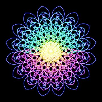 "krysthl Spiral Octave flower " Sticker for Sale by Majhi27 | Redbubble