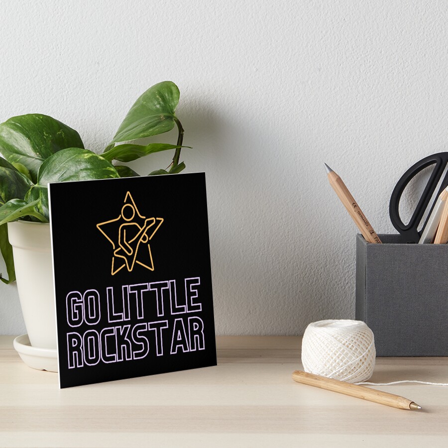 "Go Little Rockstar " Art Board Print for Sale by faxilas7 | Redbubble