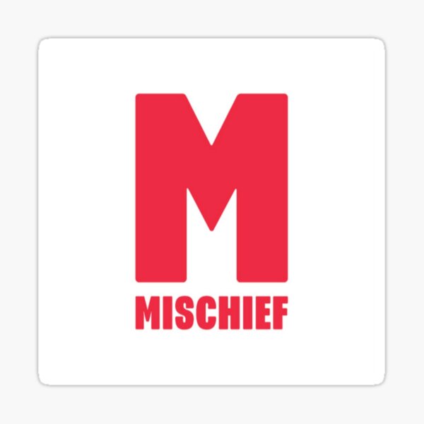 "mischief theatre " Sticker for Sale by Nikio-Shop | Redbubble