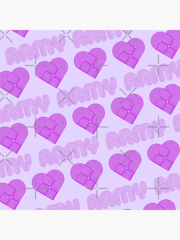 "ARMY - PURPLE HEART" Sticker for Sale by Colorful-Inspo | Redbubble