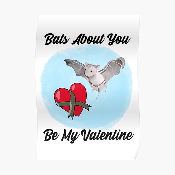 Póster «MURCIÉLAGOS SOBRE TI, MEME ROMÁNTICO, BATTY, MEME DE SAN ...