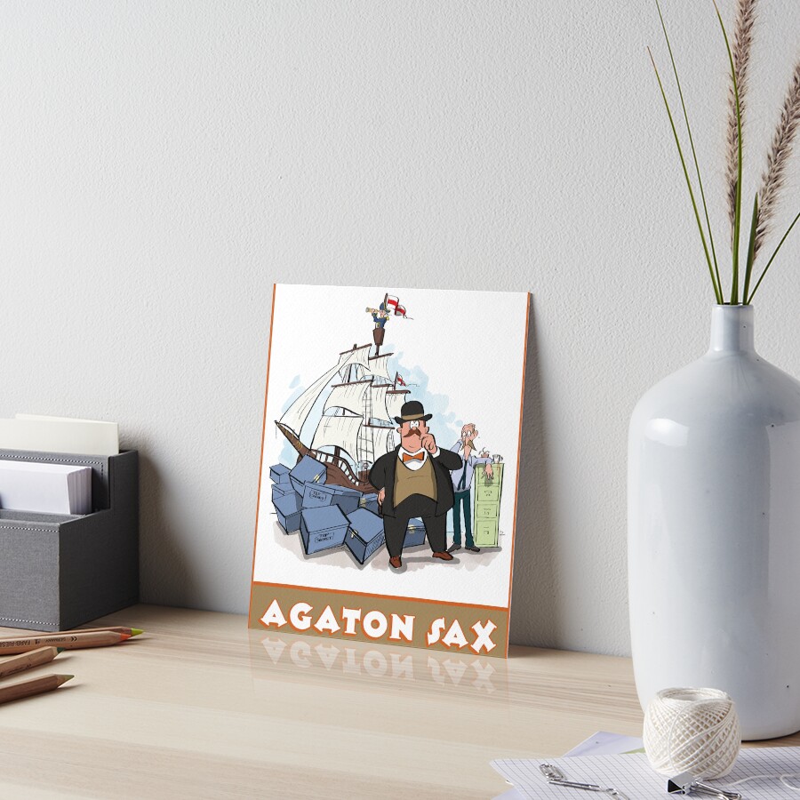 "Agaton Sax - The Ship Yard" Art Board Print by RetroTrader | Redbubble