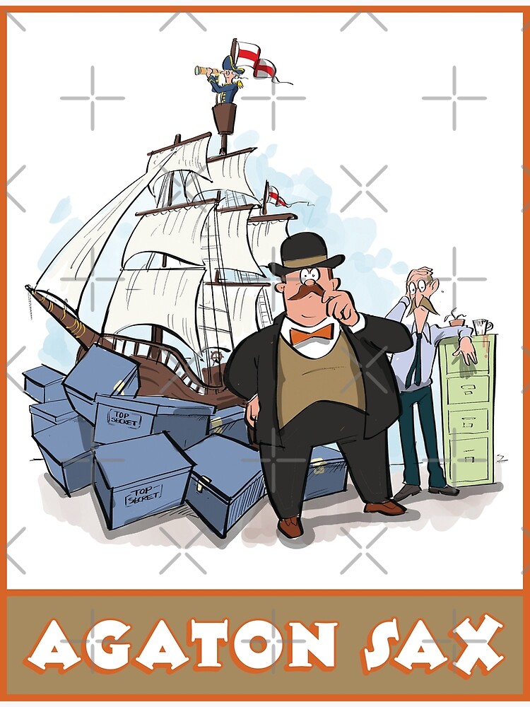 "Agaton Sax - The Ship Yard" Poster for Sale by RetroTrader | Redbubble