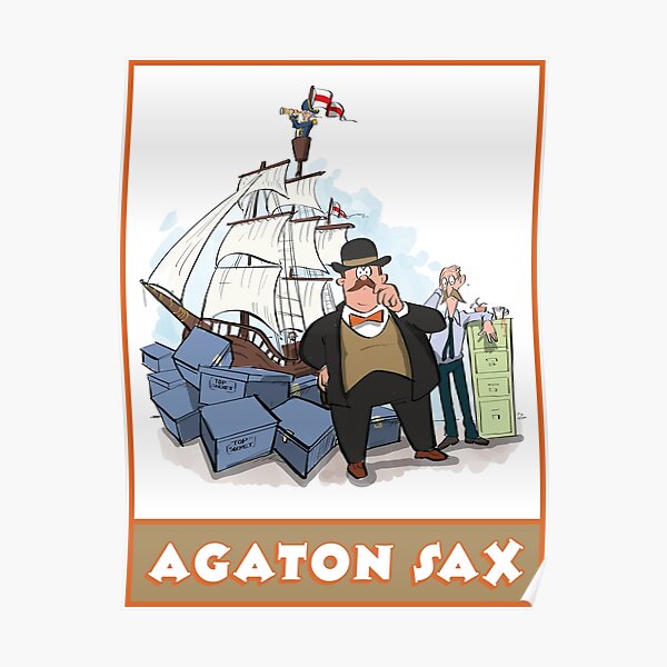 "Agaton Sax - The Ship Yard" Poster for Sale by RetroTrader | Redbubble